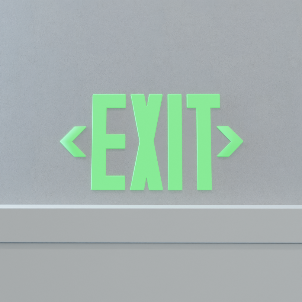 Conceal X Exit Sign – Concealite Life Safety Products Inc.
