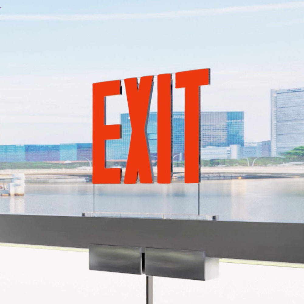 NYC Invisi-X Exit Sign – Concealite Life Safety Products Inc.